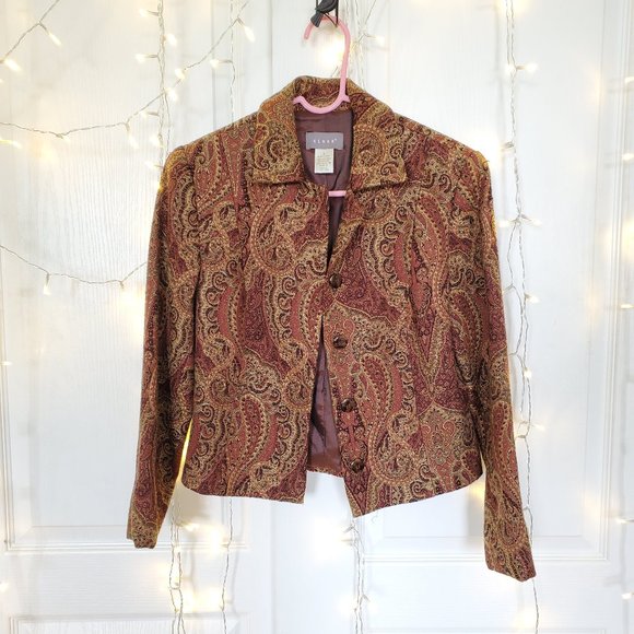 Kenar | Jackets & Coats | Earthy Paisley Boho Suit Jacket | Poshmark